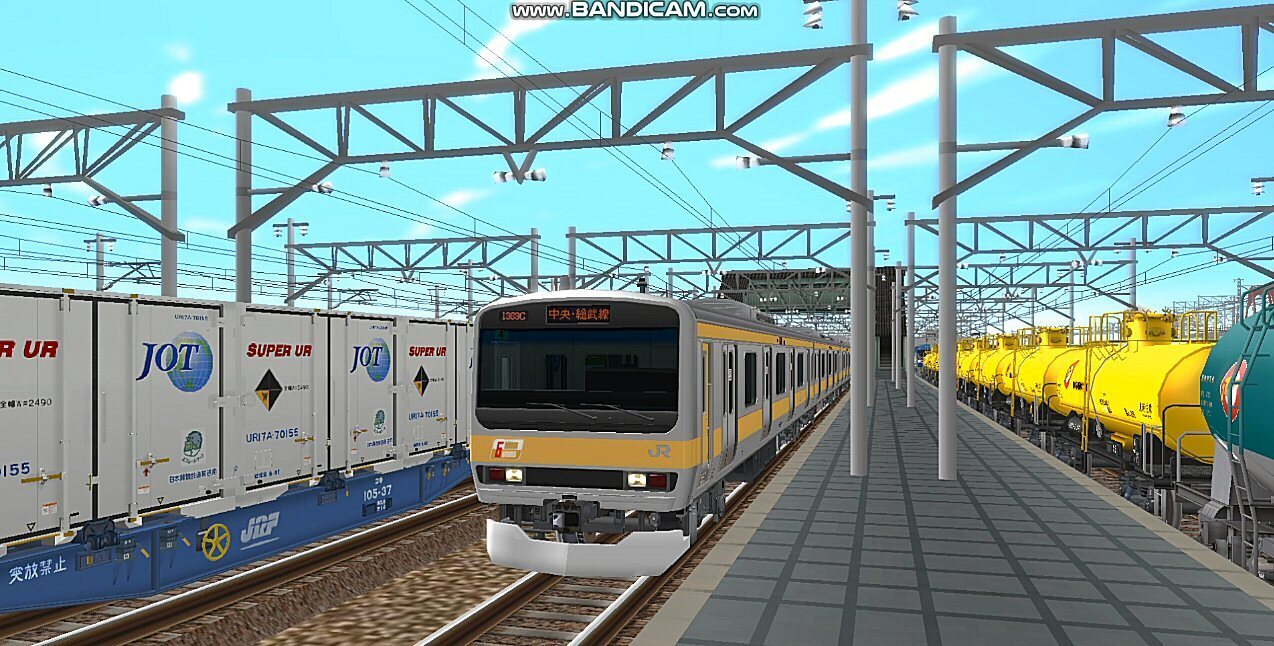 VRM5版 E231系0番台中央・総武線から: 鉄道模型シミュレータ―5で一人遊びだ。