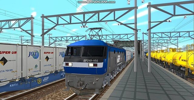 VRMNX機関車vsVRM5機関車から9: 鉄道模型シミュレータ―5で一人遊びだ。