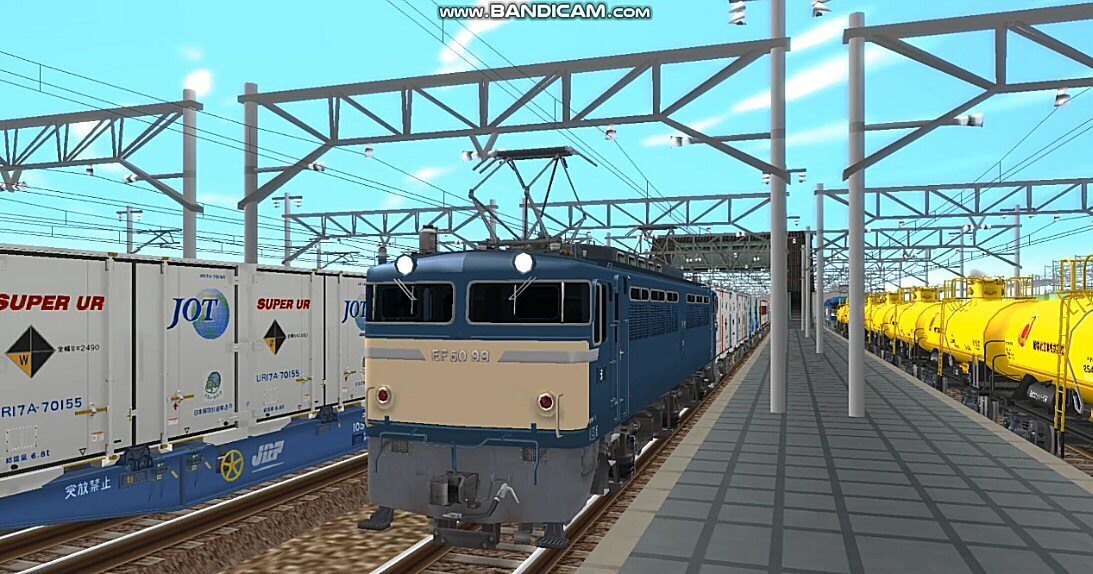 VRM5版EF60-99電気機関車から: 鉄道模型シミュレータ―5で一人遊びだ。