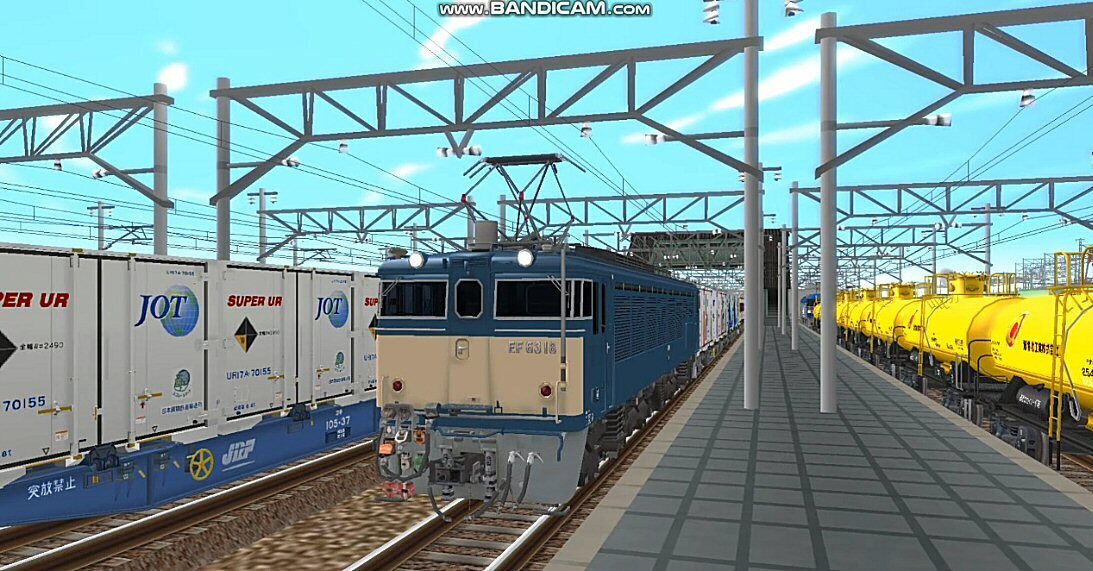 VRM5版EF63-18C`アンテナ付電気機関車から: 鉄道模型シミュレータ―5で一人遊びだ。