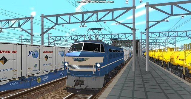 VRM5版EF66-11電気機関車から: 鉄道模型シミュレータ―5で一人遊びだ。