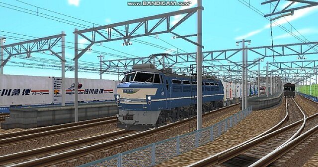 VRM5版EF66-27電気機関車から: 鉄道模型シミュレータ―5で一人遊びだ。
