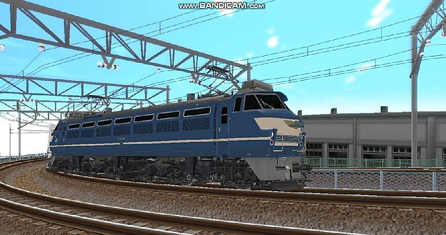 VRM5版EF66-27電気機関車から: 鉄道模型シミュレータ―5で一人遊びだ。