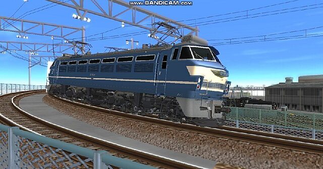VRM5版EF66-27電気機関車から: 鉄道模型シミュレータ―5で一人遊びだ。